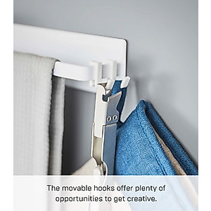 YAMAZAKI Magnetic Kitchen Hanger Home | Steel | Towel Holder, One Size, White