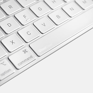 UPPERCASE GhostCover Premium Keyboard Cover Protector, Compatible with Magic Keyboard(No Touch ID) from 2024 2023 2021 M4 M3 M1 iMac 24" A2450, US Layout Only, NO Numeric keypad (Clear)