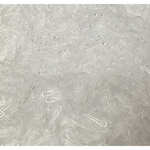 NiftyPlaza U Shape Clear Durable Plastic Alligator Clips Shirts Folding Ties Socks Pants Hold Garments in Place (500 Alligator Clips)