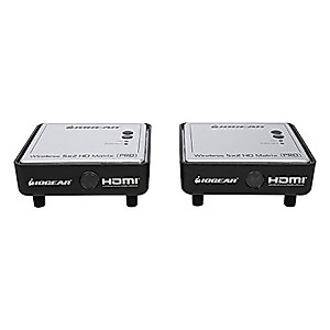 IOGEAR HDMI Wireless 5x2 Matrix Switch w/ 1 Additional Receiver - Full HD 1080p Video Up To 200 Feet - Simultaneously To Up To 5 HDTVs - 5.1 CH Digital Audio - HDCP 2.0 - Plug n Play - GWHDMS52MBK2