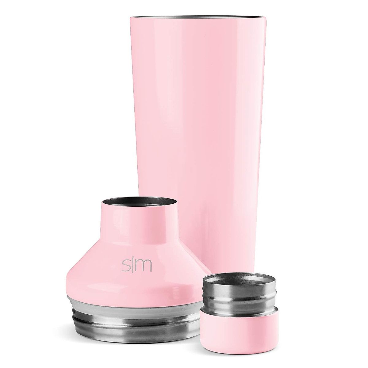 Simple Modern Cocktail Shaker Set with Jigger Lid | Stainless Steel Boston Shaker Insulated Martini Mixer for Mocktails | Gifts for Men Women Him Her | Classic Collection | 20oz | Cream Leopard