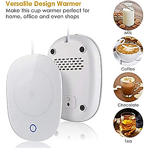 Genenric Coffee Mug Warmer, Candle Warmer Plate with Intelligent Auto On/Off Gravity Sensing Mug Heater Smart Coffee Cup Warmer for Desk, Office, Home, Milk, Tea, Chocolate and Water