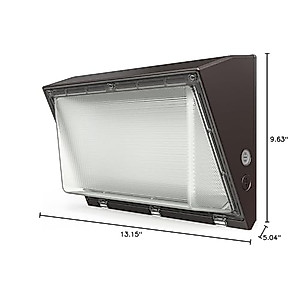 Sunco 120W LED Wall Pack Outdoor Dusk to Dawn Photocell Sensor Industrial Dimmable Waterproof Commercial Grade Security Warehouse Parking Lot, 5000K Daylight, 16200 Lumen, AC120-277V