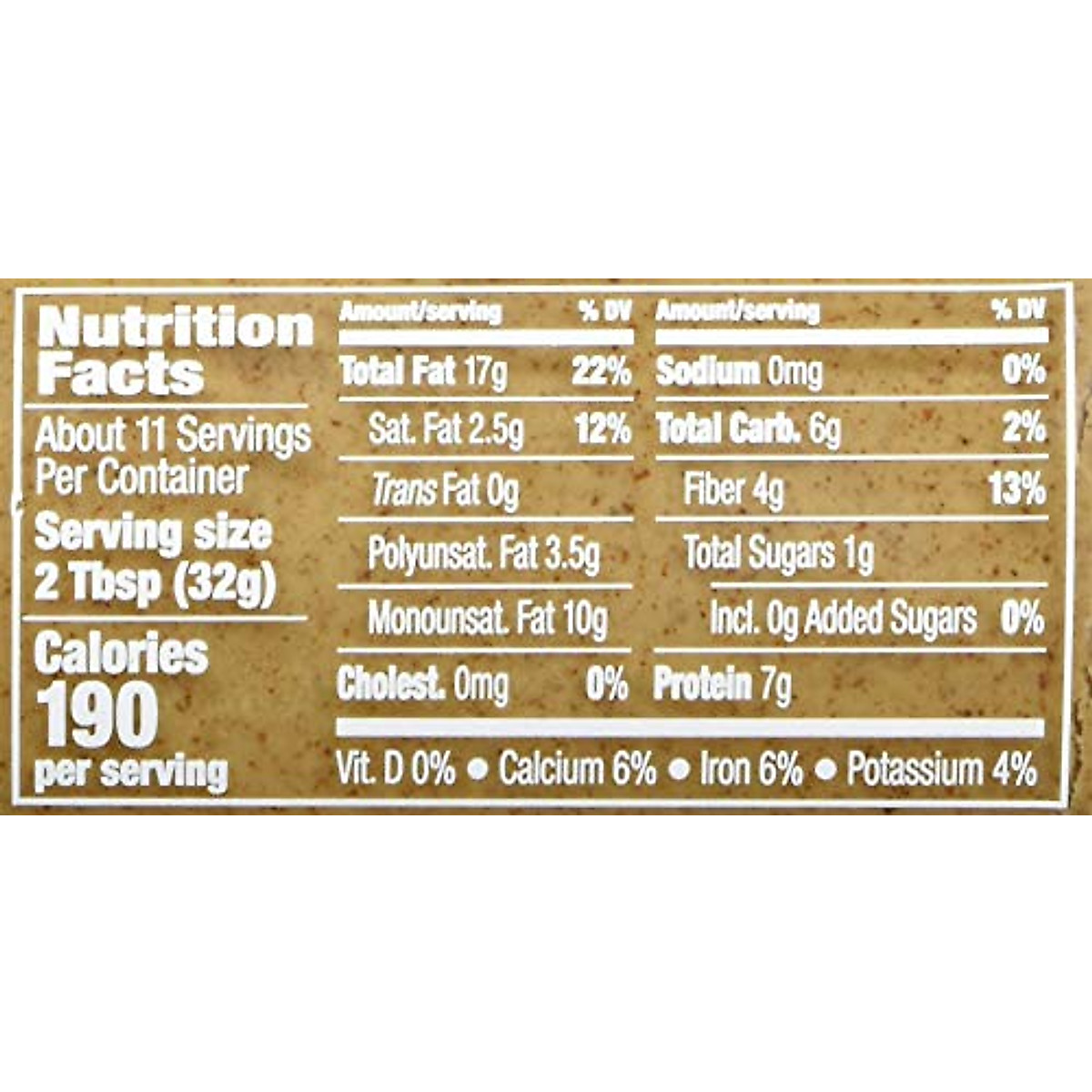 MaraNatha Creamy Almond Butter No Sugar Added, Unsalted, 12 oz Jar