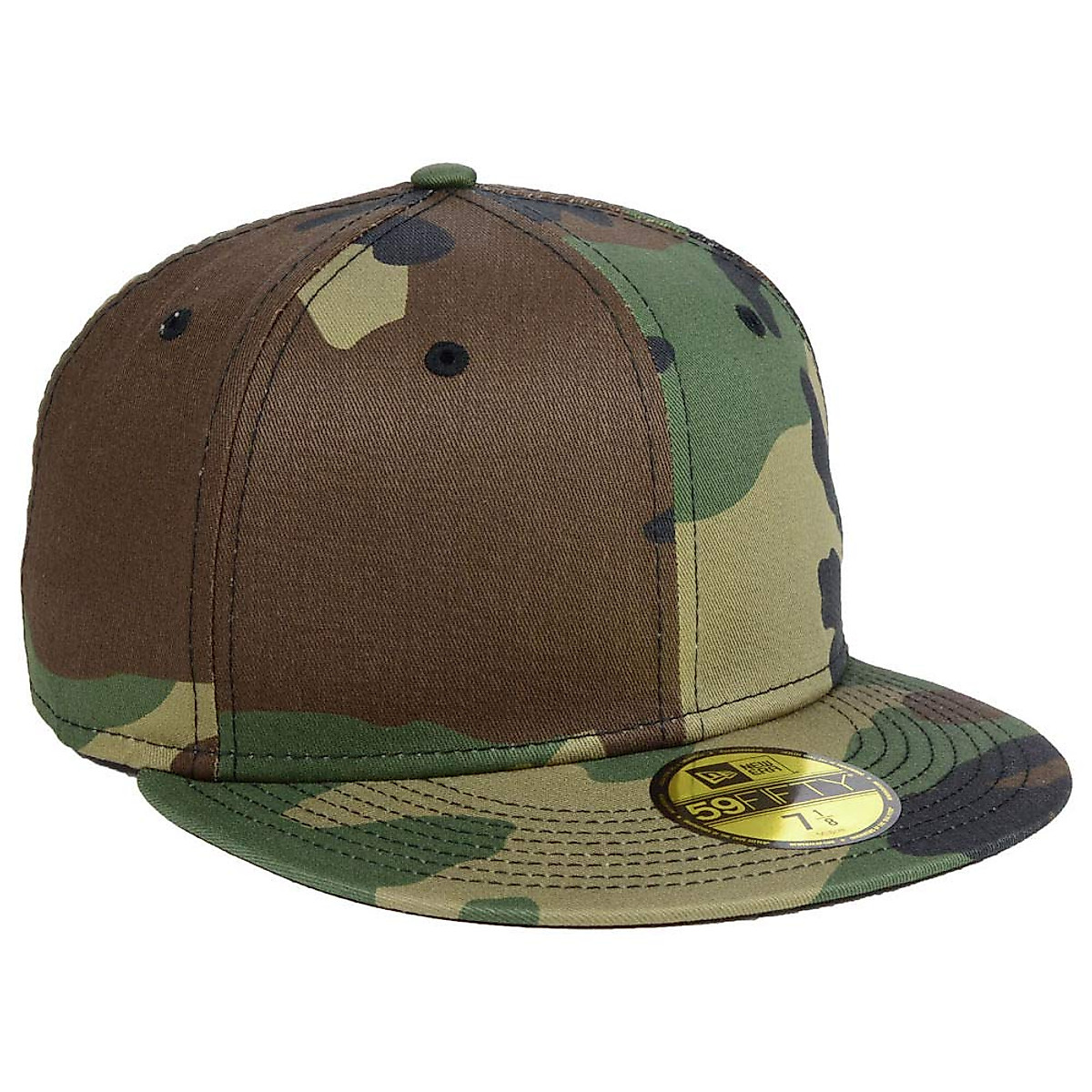New Era Blank Custom 59FIFTY Fitted Cap (7 3/8, Woodland)