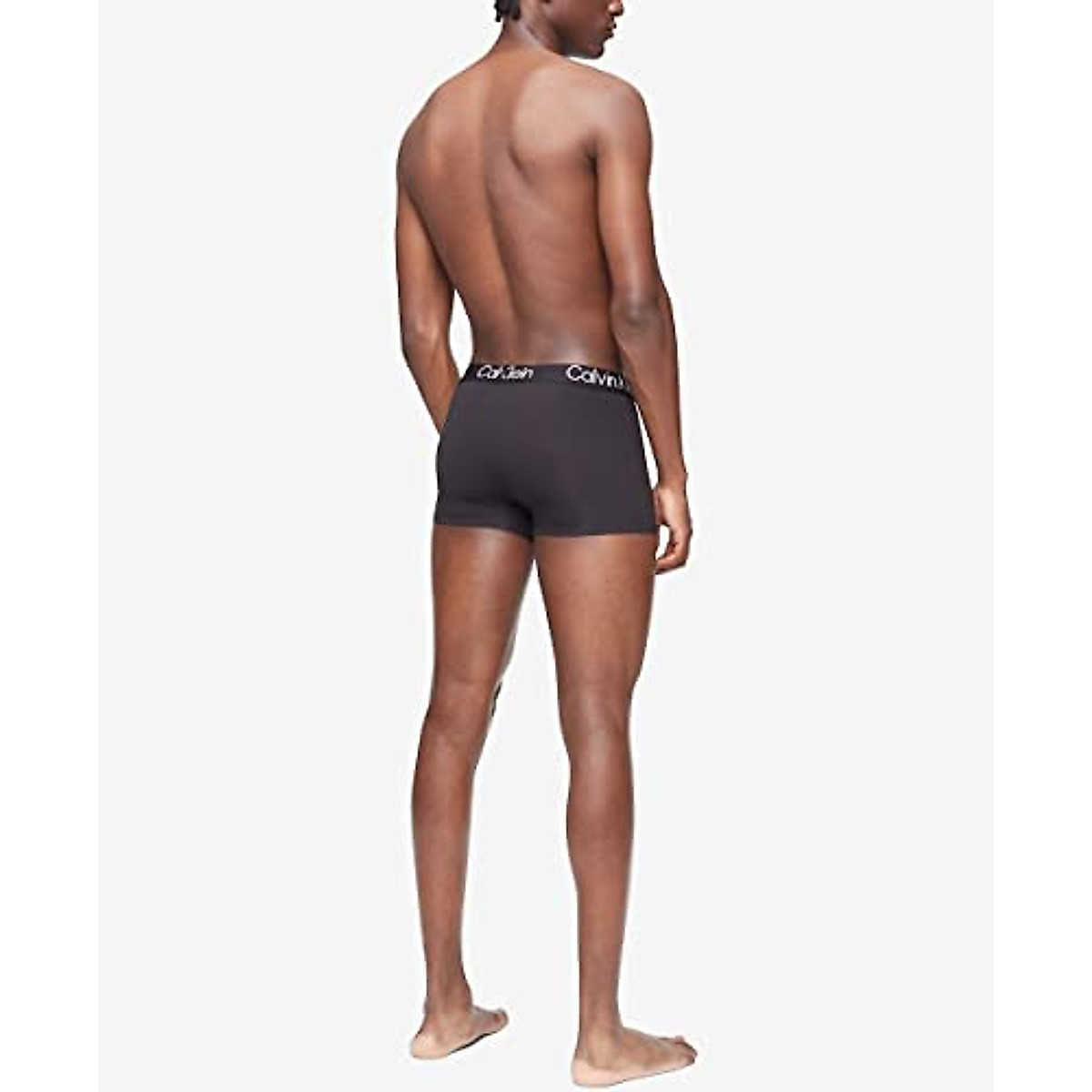 Calvin Klein Men's Ultra Soft Modern Modal Trunk, 3 Black, L