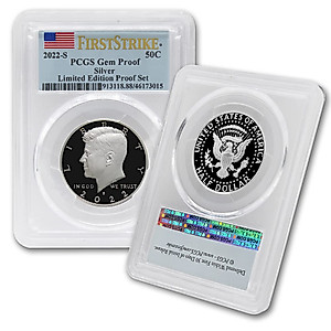 2022 S American Silver Kennedy Half Dollar Gem Proof Coin (First Strike - Limited Edition Proof Set - Flag Label) 50C PCGS GEMPROOF