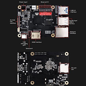 MKS PI Control Board, USB 2.0 3.0 3D Printer Motherboard Easy DC 12V 24V 15W for Working (MKS PI‑TS35 LCD MKS PI Control Board)