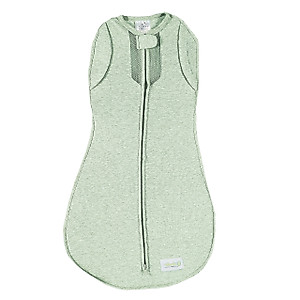 Woombie Convertible Vented Baby Swaddle Blanket, Converts to Wearable Blanket for Babies Up to 6 Months, Lime Sorbet Green, 14-19 lbs