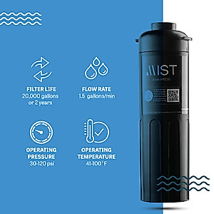 Mist Under Sink Water Filter Replacement for MFS092 Under Sink Filtration Systems, Replaces MFS092, Compatible with WFS5300A, WFC5300A,NSF/ANSI 42 Certified, 20,000 Gallon.