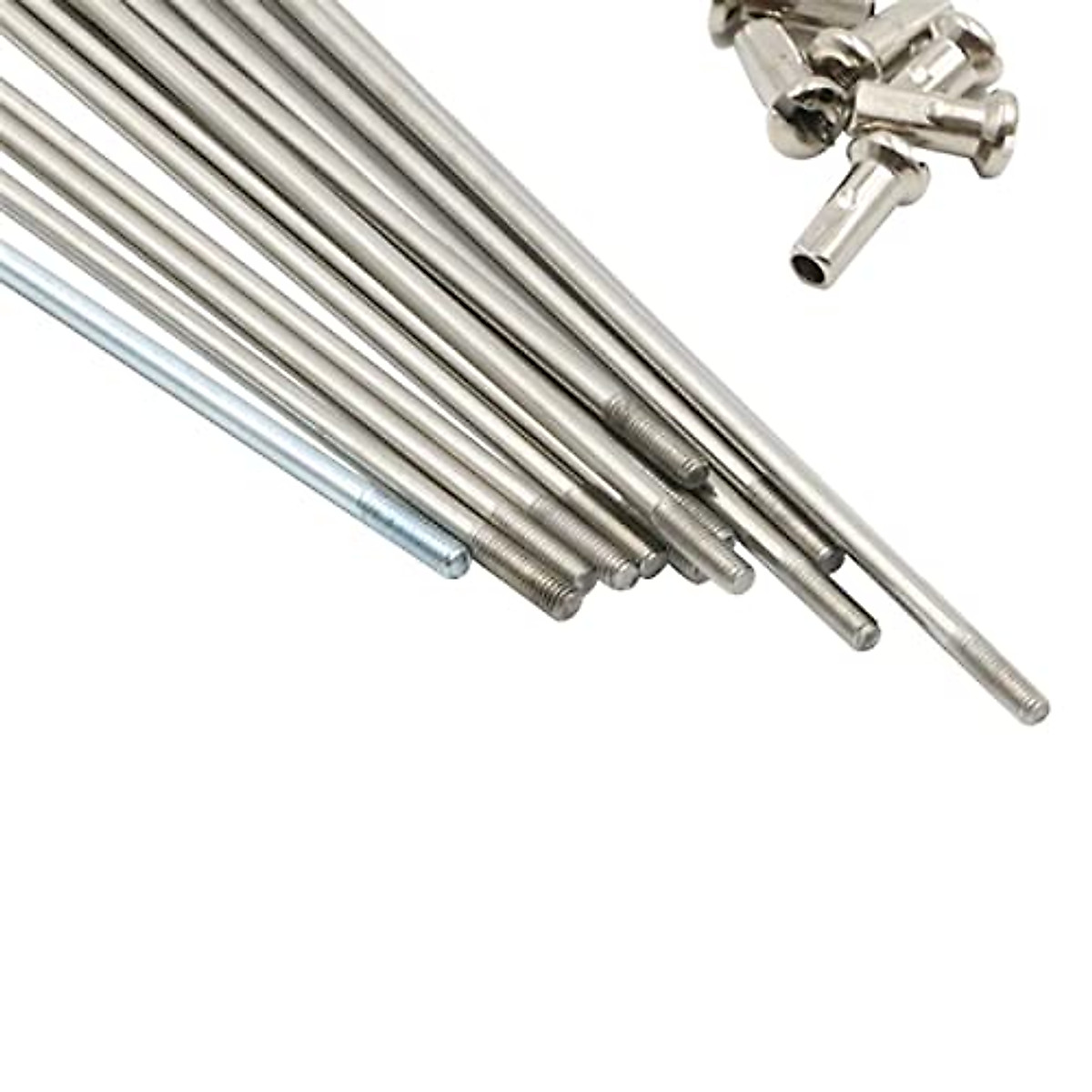 36 Pieces in a Bag 13G Road Bike Spoke Bike Spoke Stainless Steel Spoke Copper Nipple Fit for Bicycle Electric Bike (Color : 13G 220mm)