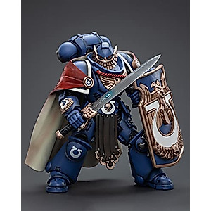 Pipigirl JoyToy Warhammer 40K Space Marine Genuine License 1/18 Soldier, Ultramarines Victrix Guard, 4.88 inch Models Space Marines Action Figures Kits (Victrix Guard)