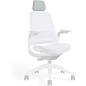 Steelcase Series 1 Headrest ONLY, Graphite Frame with 3D Microknit Fabric (Nickel)