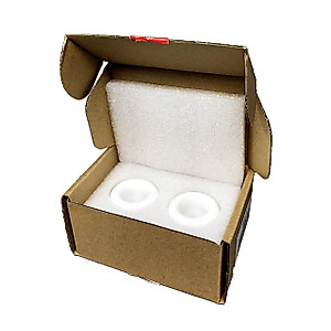 Tetra-Teknica Less is More Series TBS-01 Porcelain Toothbrush Stand, Color White, 2 per Pack