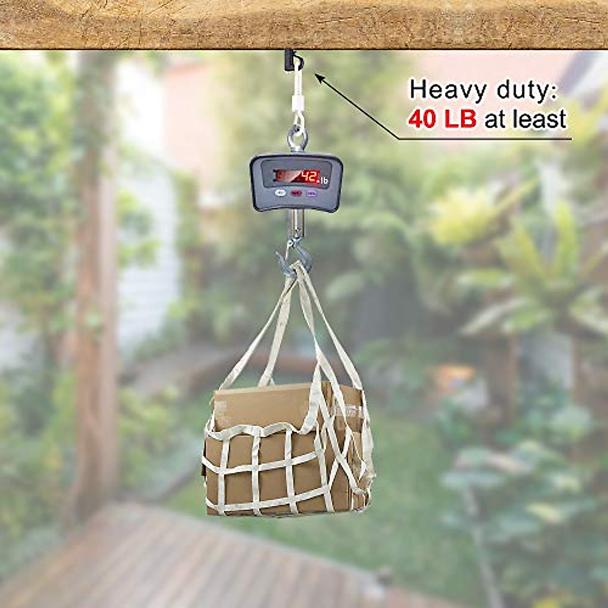 SELEWARE 20 Pieces Q-Hanger, Home Christmas Lights Hanger Hooks for Easy Release Outdoor Wire and Fairy Lights, Heavy Duty 40 LB Capacity