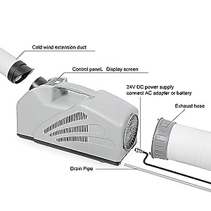 Portable Air Conditioner for Camping, Camping Air Conditioner, Tent Air Conditioner, 3 Wind Speeds, Low Noise and Low Power Consumption, for Outdoor Indoor