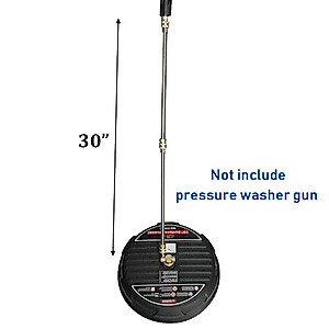 Twinkle Star Pressure Washer Surface Cleaner (15’‘, Black-3100PSI)