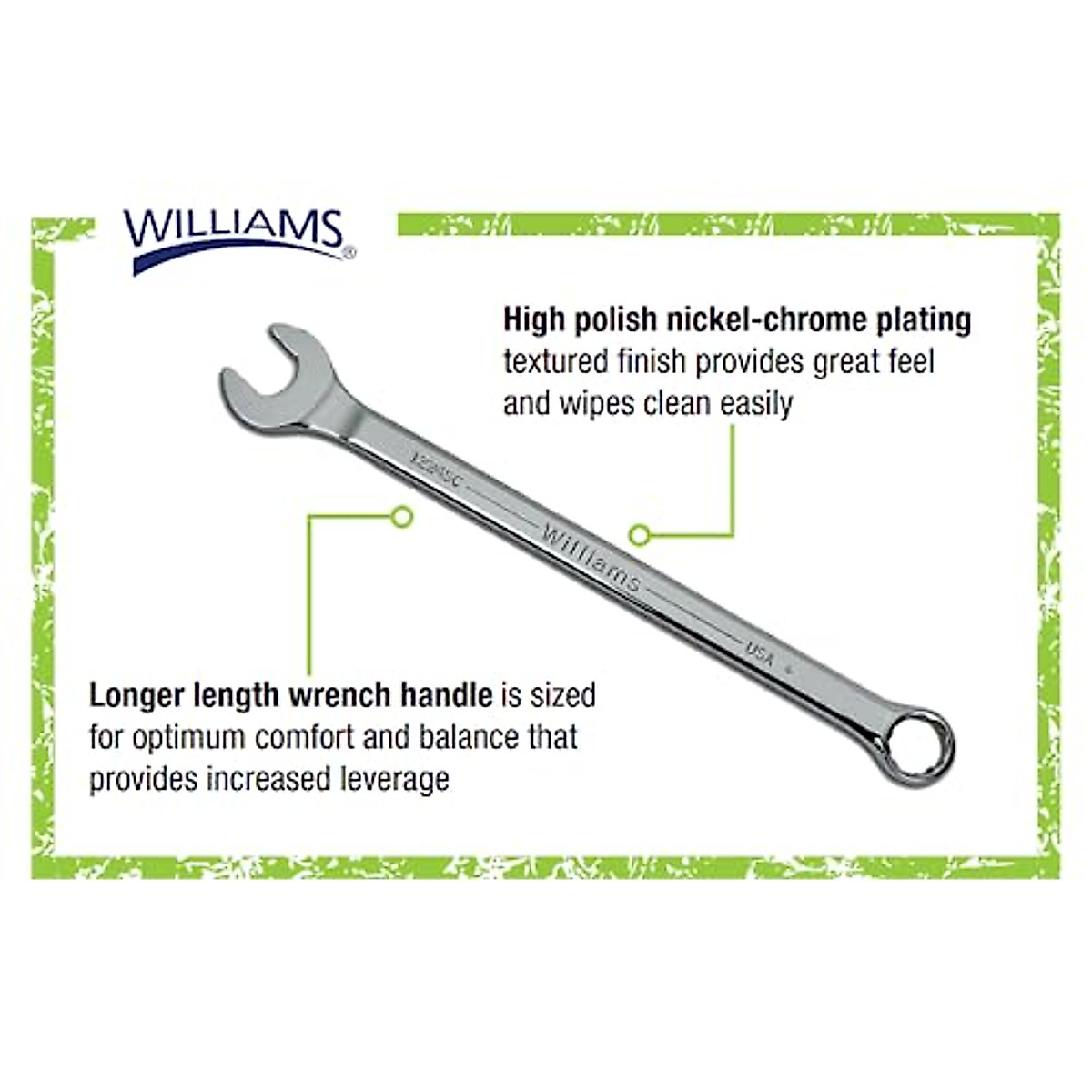 Williams 1216SC Super Combo Combination Wrench, 1/2-Inch