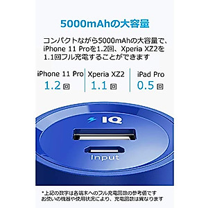 Anker PowerCore 5000 Portable Charger, Ultra-Compact 5000mAh External Battery with Fast-Charging Technology, Power Bank for iPhone, iPad, Samsung Galaxy and More