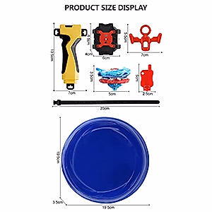 Bey Battling Top Burst | Burst Evolution Combination Series 4D | Set of 4 Fighter Gyroscope 4D Fusion Model | 2 Launcher and 1 beystadium