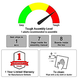 CREATIVELAND 4 Cube Storage Organizer Black Bookshelf Wooden Closet Unit Assemble Display Rack Shelving for Office,Bedroom,Living Room Home Furniture