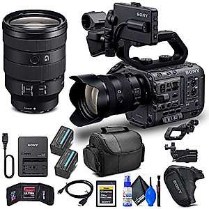 Sony FX6 Digital Cinema Camera Kit with 24-105mm Lens (ILME-FX6VK) + Sony 80GB Cfexpress Card + BP-U35 Battery + Pro Case + Deluxe Cleaning Set + HDMI Cable + Memory Card Wallet + More (Renewed)