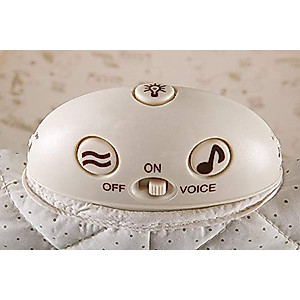 Delta Children Rocking Bedside Bassinet - Portable Crib with Lights Sounds and Vibrations, Play Time Jungle