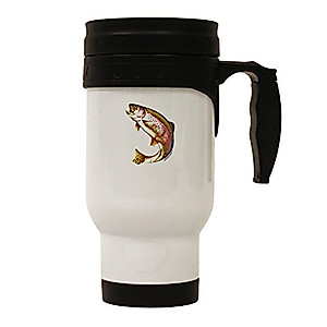 TooLoud Rainbow Trout Stainless Steel 14oz Travel Mug