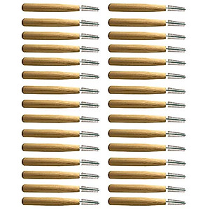 HEALLILY 30pcs Interdental Brushes with Bamboo Handle 1.0mm Between Teeth Toothbrush Oral Hygiene Cleaner Gingival Dental Floss Pick for Personal Health Care