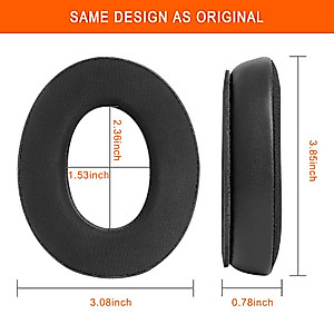 Ear Pads Replacement for Bose QuietComfort 45, Cooling Gel Earpads with Memory Foam for Bose QC45 & QC SE Wireless Headphones Upgraded (Black)