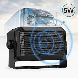 Radioddity CB-27 Pro 40-Channel Mini Mobile CB Radio with AM/FM Instant Emergency Channel 9/19, 4W Power Output, VOX, RF Gain, with 5W Mini Mobile Radio External Speaker