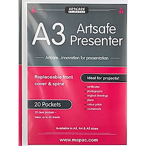 Mapac A3 Artsafe Presenter, Synthetic Material, 44x2x33 cm