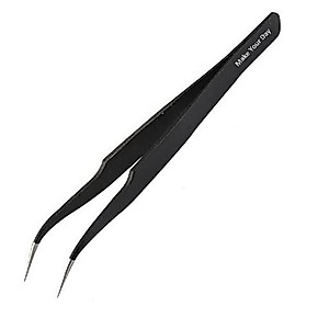 Make Your Day Namco Brady Fox 1/72 Scale Plastic Model Kit, Action Base 5 Black Curved Tweezers