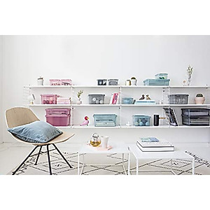 SmartStore - Colour 2 - Set of 10 Storage Boxes - Pink - 21 x 17 x 11 cm - 2l