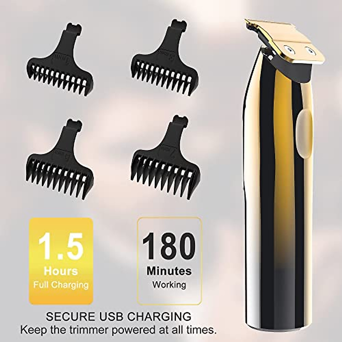 Hatteker Shaver Bald Head Shaver Electric Shaver Razor for Men with Precision Trimmer Barber Shaver Trimmer Triple Blades Waterproof Cordless, 1 Count