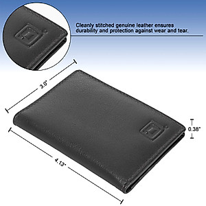 RFID Slim Bifold Wallet Card Holder - Minimalist Front Pocket Wallet for Men