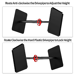 18" to 29.5" Height Adjustable End Table, Modern Metal Nightstand Furniture for Living Room Bedroom Dorm Office, Place Drinks, Snacks, Books, Meals, Plates, Remotes, Magazines, Phones on The Top