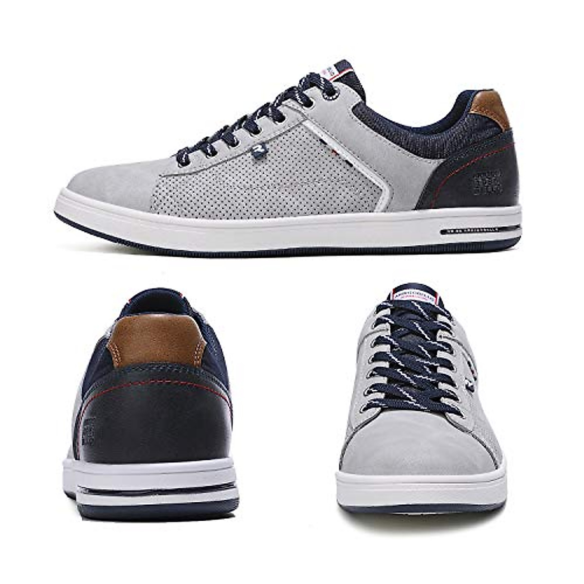 AX BOXING Mens Casual Shoes Fashion Sneakers Breathable Comfort Walking Shoes for Male(Aa Gray, Numeric_10_Point_5)