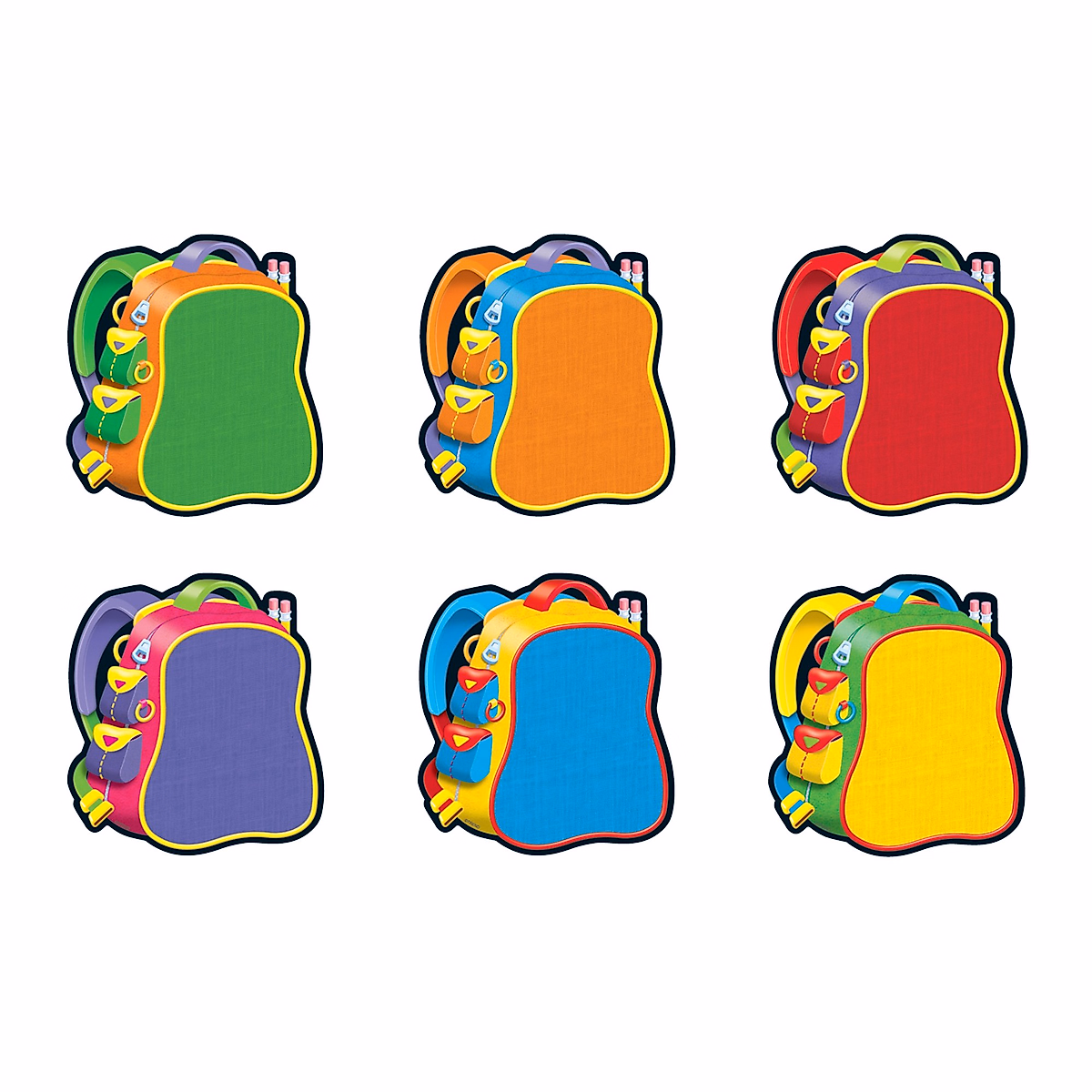 TREND enterprises, Inc. Bright Backpacks Classic Accents Variety Pack, 36 ct