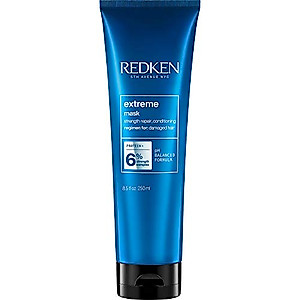 Redken Extreme Mask | Hair Mask for Damaged, Brittle Hair | Fortifies & Strengthens Distressed Hair | 8.5 Fl. Oz. (Pack of 1)