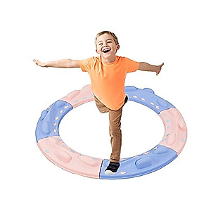 Balance Beams Colored Stepping Stones for Kids Toddler,Non-Slip Resistant Rubber Edges,Promote Coordination,Balance,Agility, Equipment Toys Indoor Outdoor Training(6 Pcs)