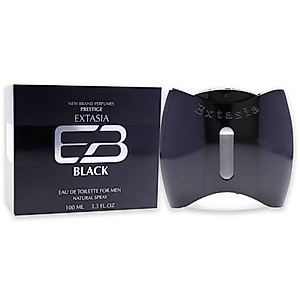 New Brand Perfumes New Brand Extasia Black EDT Spray Men 3.4 oz