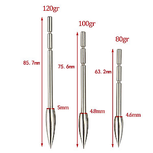 SHARROW 30pcs Archery Insert Arrowhead Stainless Steel Broadheads 80grain 100grain 120grain Arrow Tips for ID 3.2mm Carbon Arrows Shaft (80grain)