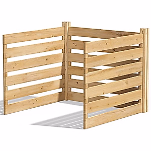Greenes Fence Cedar Wood Composter Add-On Kit, 36" L x 36" W x 31" H / 173.92 gallons - Not Meant for Independent use; to be Added on to RCCOMP36 Composter Kit - Made in USA with North American Cedar