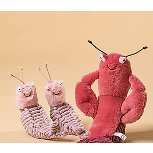 EPRHAY 22cm Lovely PIPI Shrimp Plush Toy, Lobster Plush, Marine Animal Stuffed Doll, Gift Decoration Cute Pillow Kawaii Pink