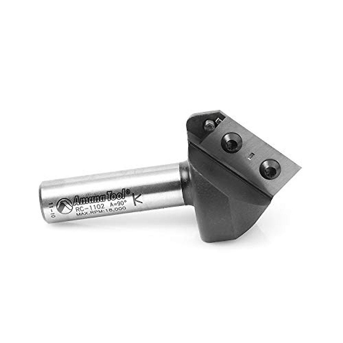 Amana Tool RC-1102 Insert V-Groove 90 Deg x 3/4 CH x 1/2 Inch SHK CNC Router Bit