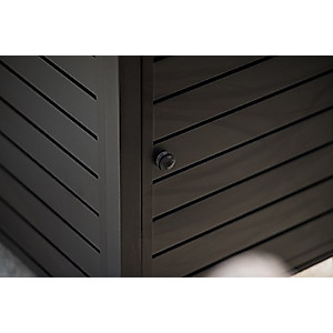 Legacy Heating 57 Inch Propane Fire Pit Table, 50000BTU Outdoor Gas Fire Pit, 2 in 1 Rectangular Firepit Extruded Aluminum w/ Lid, Glass Beads, ETL Certified for Gatherings on Garden Backyard, Mocha.