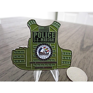Police US Marshal New York Police Departmen Counter Terrorism Division Liason Tactical Vest Challenge Coin