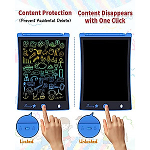 LCD Writing Tablet,Electronic Writing &Drawing Board Doodle Board,Sunany 8.5" Handwriting Paper Drawing Tablet Gift for Kids and Adults at Home,School and Office (Blue)