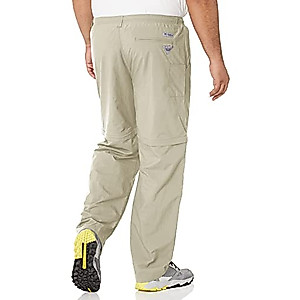 Columbia Men’s Backcast Convertible Sun Pants, Quick Drying Fossil